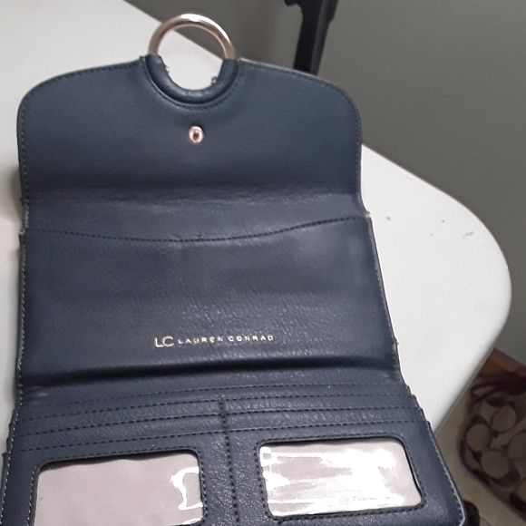 LC Lauren Conrad | Bags | Lc Lauren Conrad Blue Wallet Classic Design ...